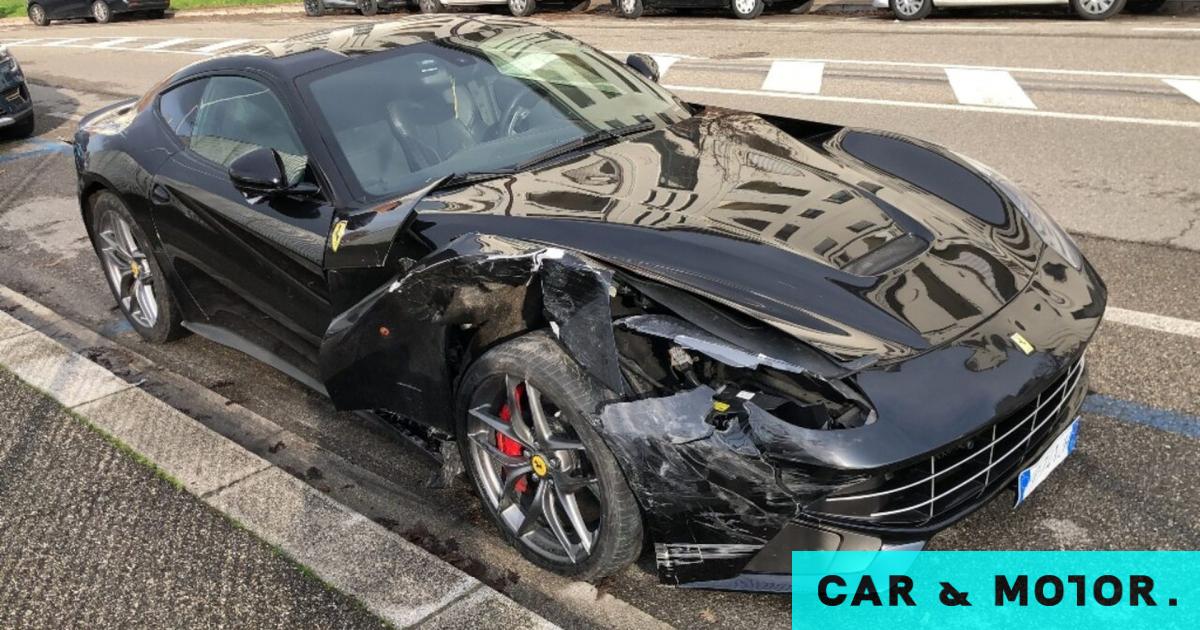 Τράκαρε την Ferrari του την παραμονή της Πρωτοχρονιάς – Την παράτησε ...