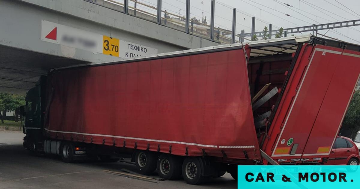 Φορτηγό κόλλησε σε γέφυρα στην Αθήνα -Πού σημειώθηκε το ατύχημα ...